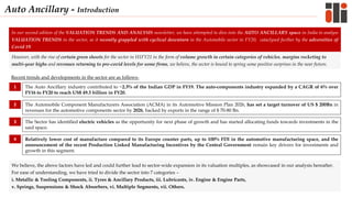 India Auto Ancillary Valuation Trends - Nov 2020 | PDF
