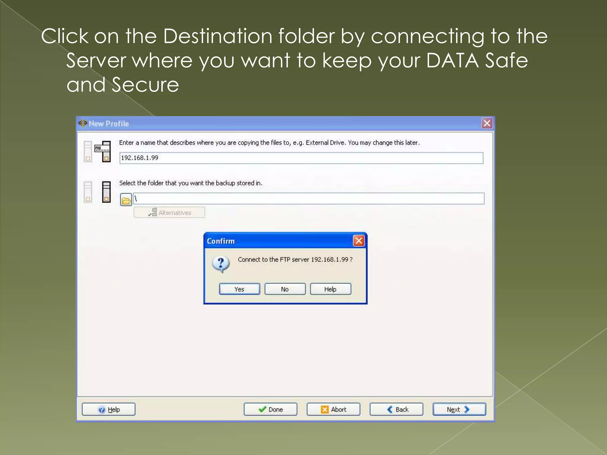 Auto backup data | PPTX