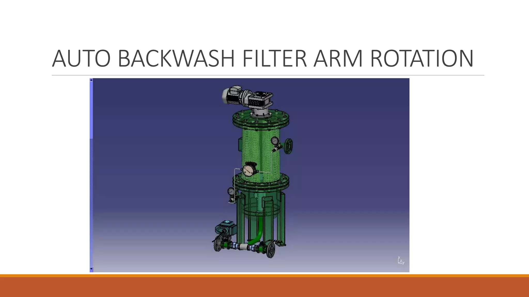 Auto Backwash Filter Simplex Type | PPTX