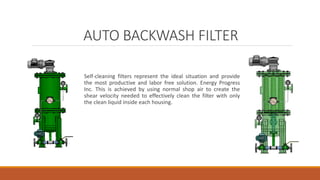 Auto Backwash Filter Simplex Type | PPTX