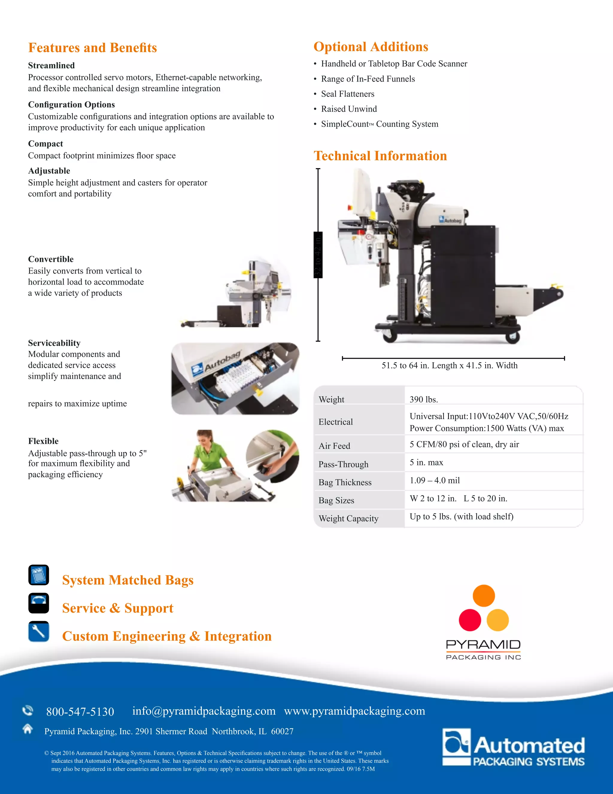 Autobag 550 Data Sheet | PDF