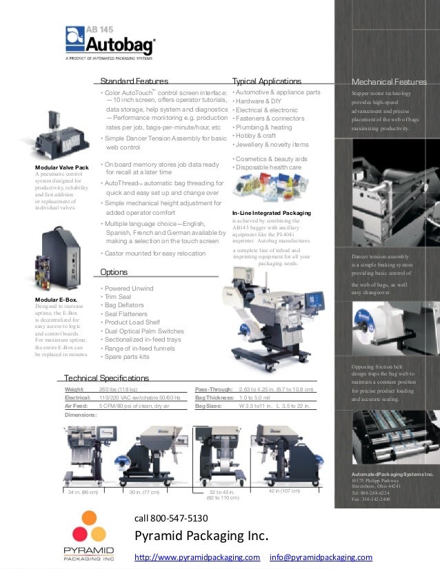 Autobag AB145 Bagging Machine