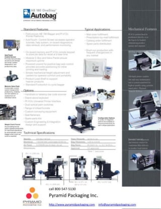 Autobag AB180 One Step Bagger | PDF