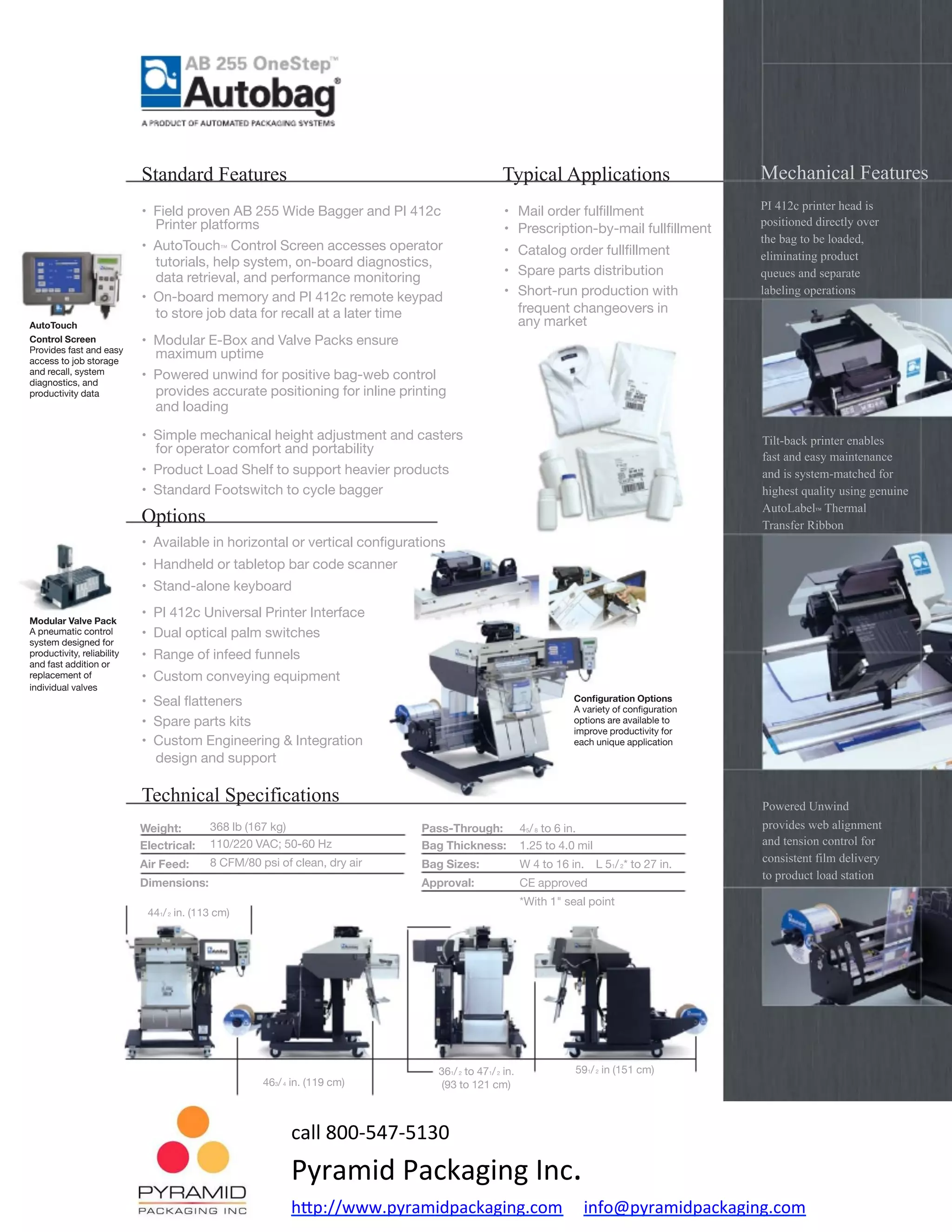Autobag AB255 One Step Bagger | PDF