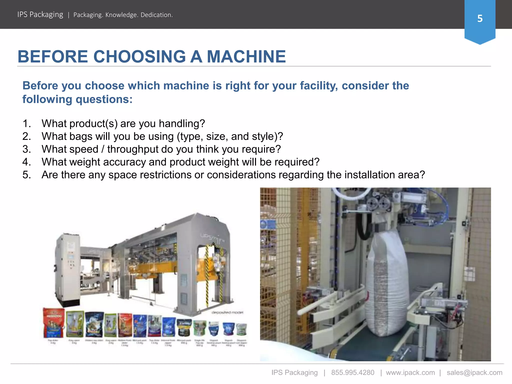 Automatic Bagging Systems | PPT