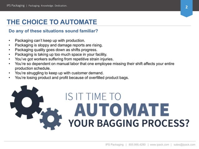 Automatic Bagging Systems | PPT
