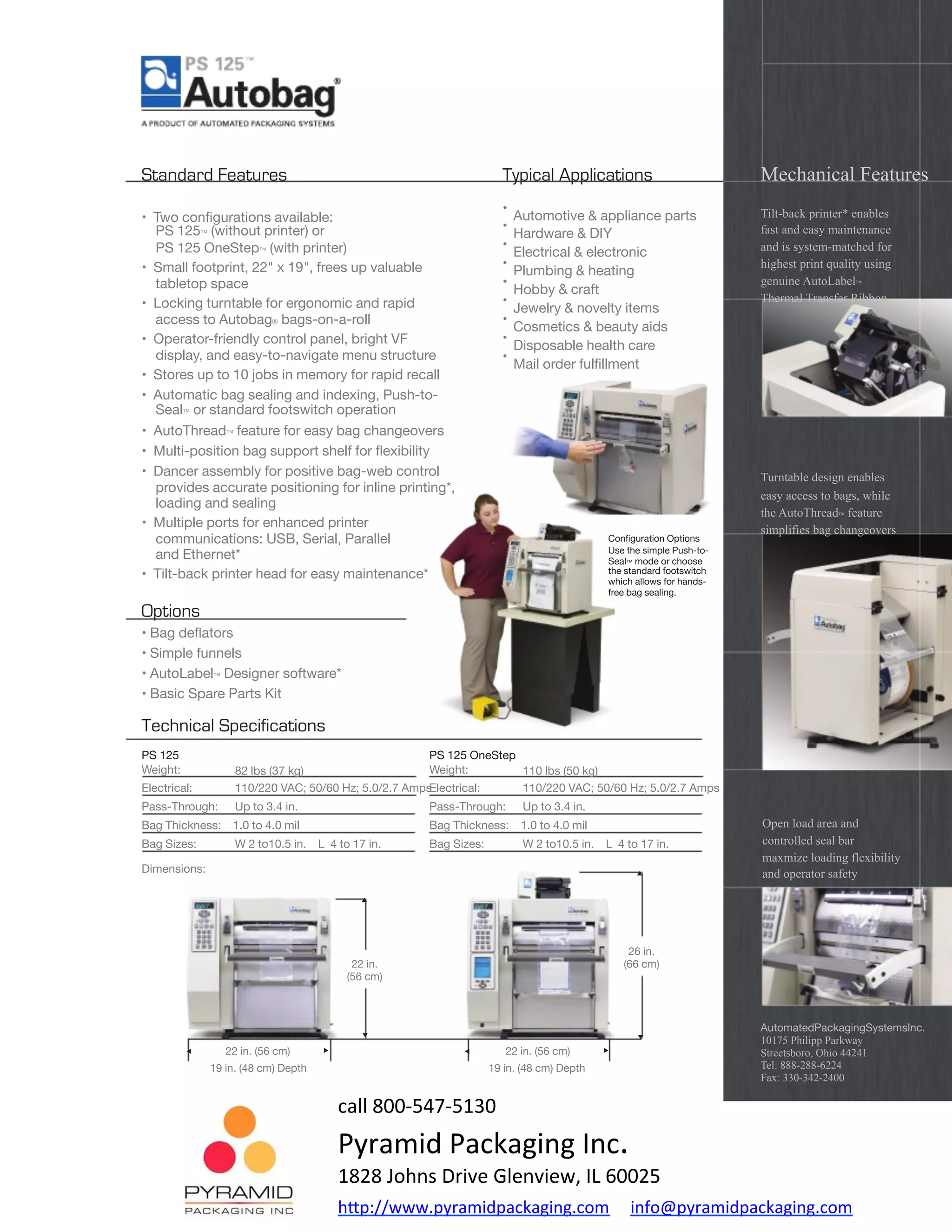 Autobag Pace Setter PS125 | PDF