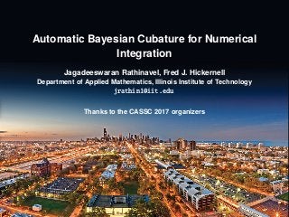 Automatic bayesian cubature | PPT