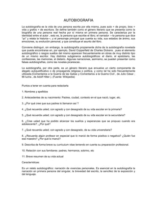Autobiografia | PDF