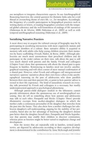 Autobiographical Reasoning Arguing And Narrating From A Biographical ...
