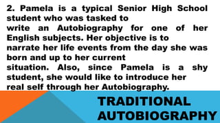 lesson 1 in autobiography- creative nonfiction | PPTX
