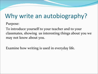 Autobiography | PPT