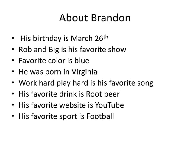 Auto biography | PPT