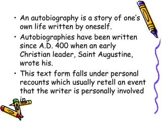 Autobiography | PPT