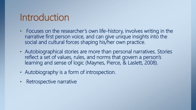 Autobiography | PPTX | Biographies | Genres