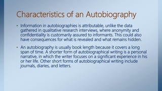 Autobiography | PPTX