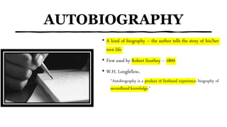Autobiography | PPTX