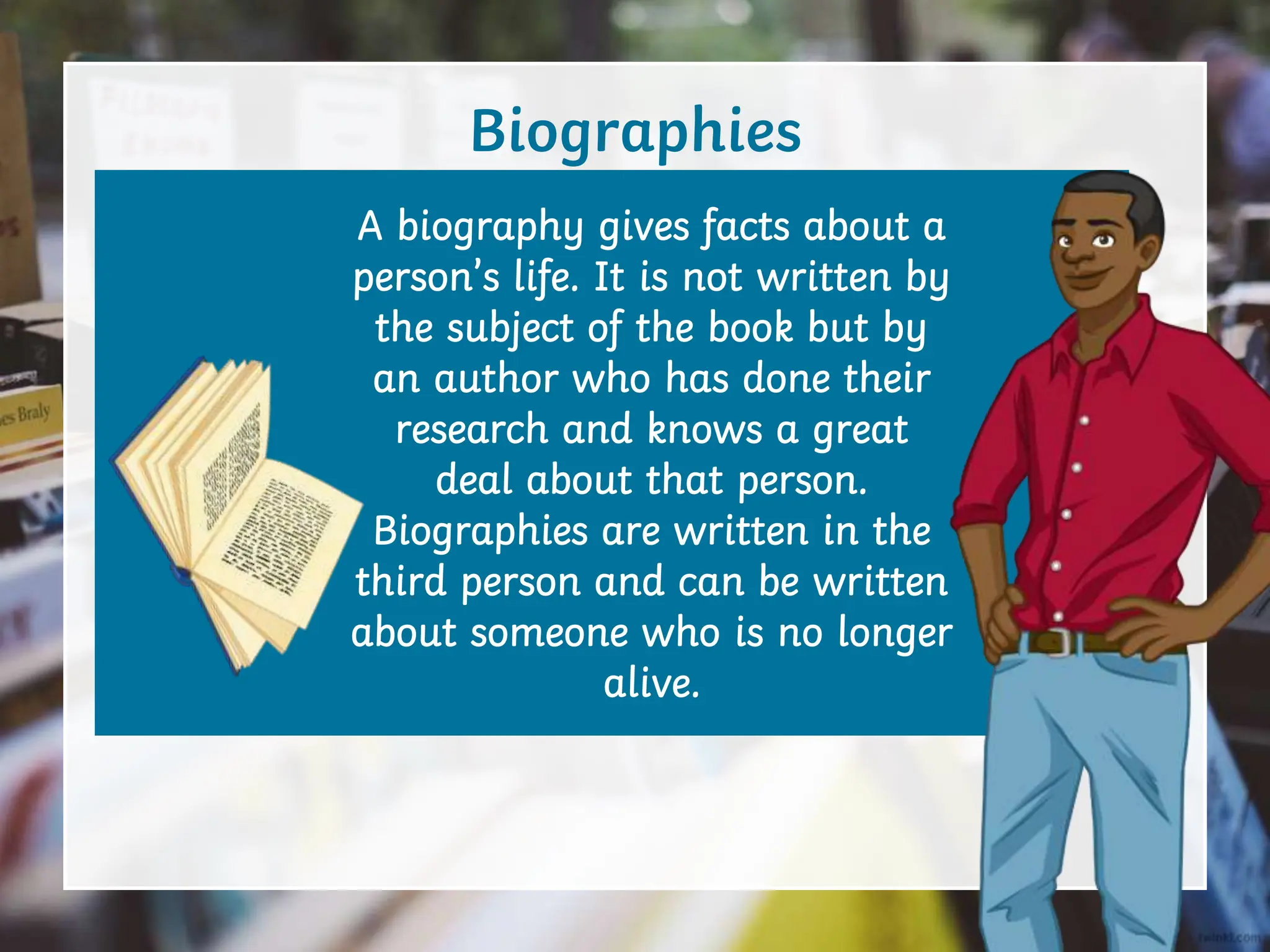 autobiography-and-biography.year 7 lessonpptx | PPTX
