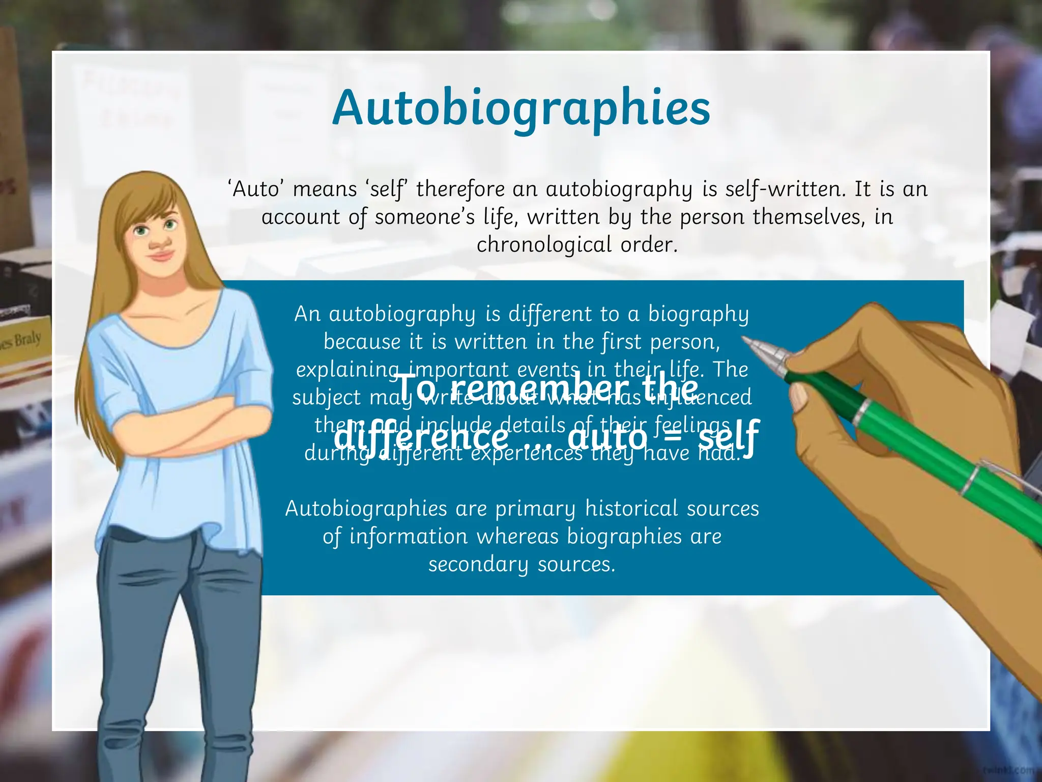 autobiography-and-biography.year 7 lessonpptx | PPTX