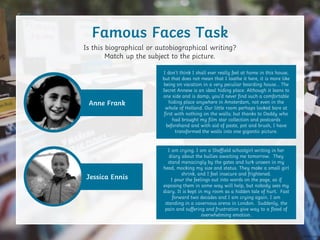 autobiography-and-biography.year 7 lessonpptx | PPTX