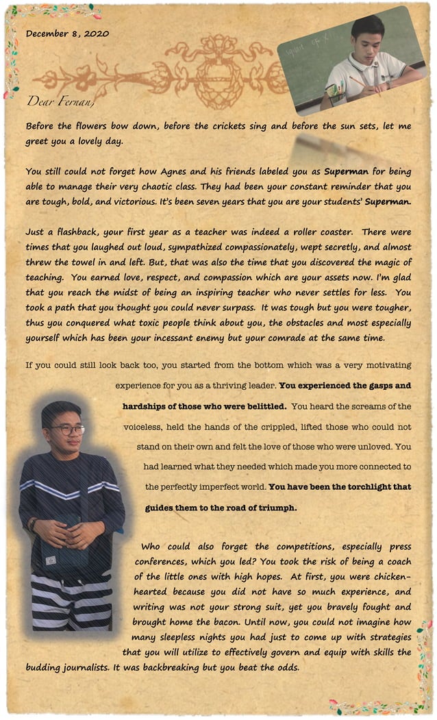 Autobiography using a Letter Format | PDF