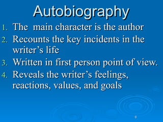Autobiographyandbiography | PPT