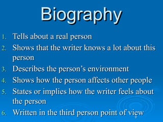 Autobiographyandbiography | PPT