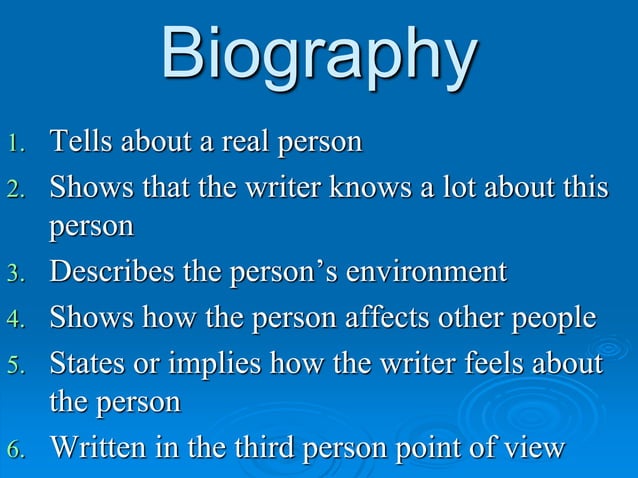 Autobiography and biography notes and lesson.ppt