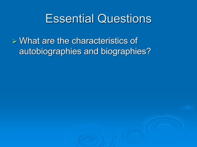 Autobiography and biography notes and lesson.ppt