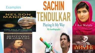 Autobiography and fiction | PPTX