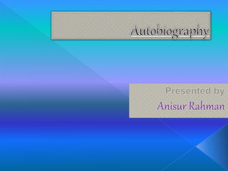 Autobiography | PPT
