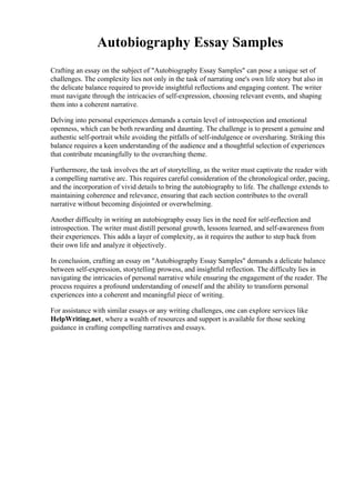 Autobiography Essay Samples.pdf