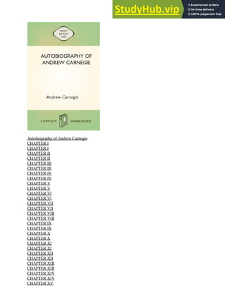 Autobiography Of Andrew Carnegie.Pdf