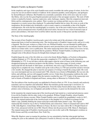 Autobiography of Benjamin Franklin | PDF