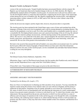 Autobiography of Benjamin Franklin | PDF