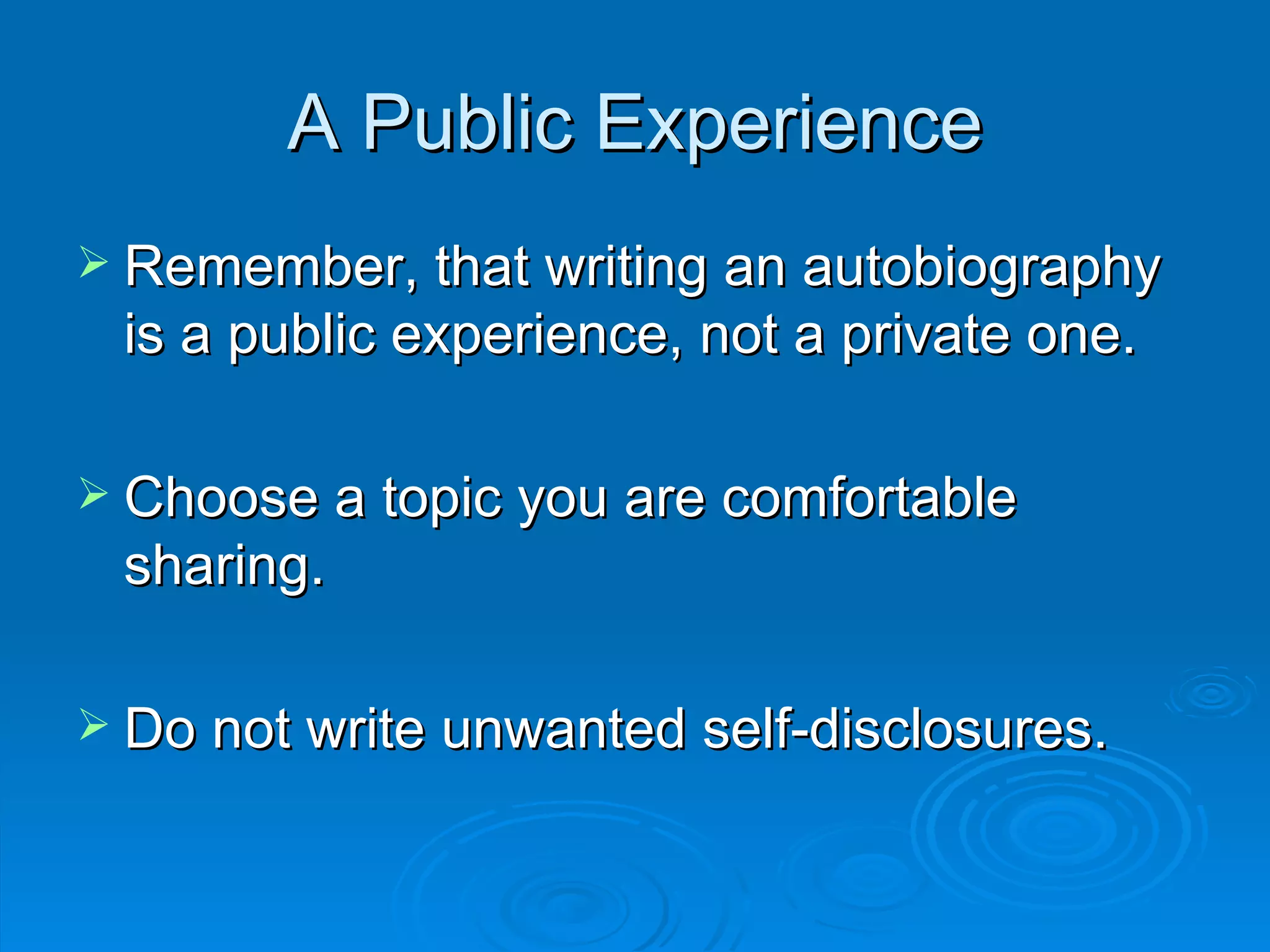 Autobiography Powerpoint | PPT