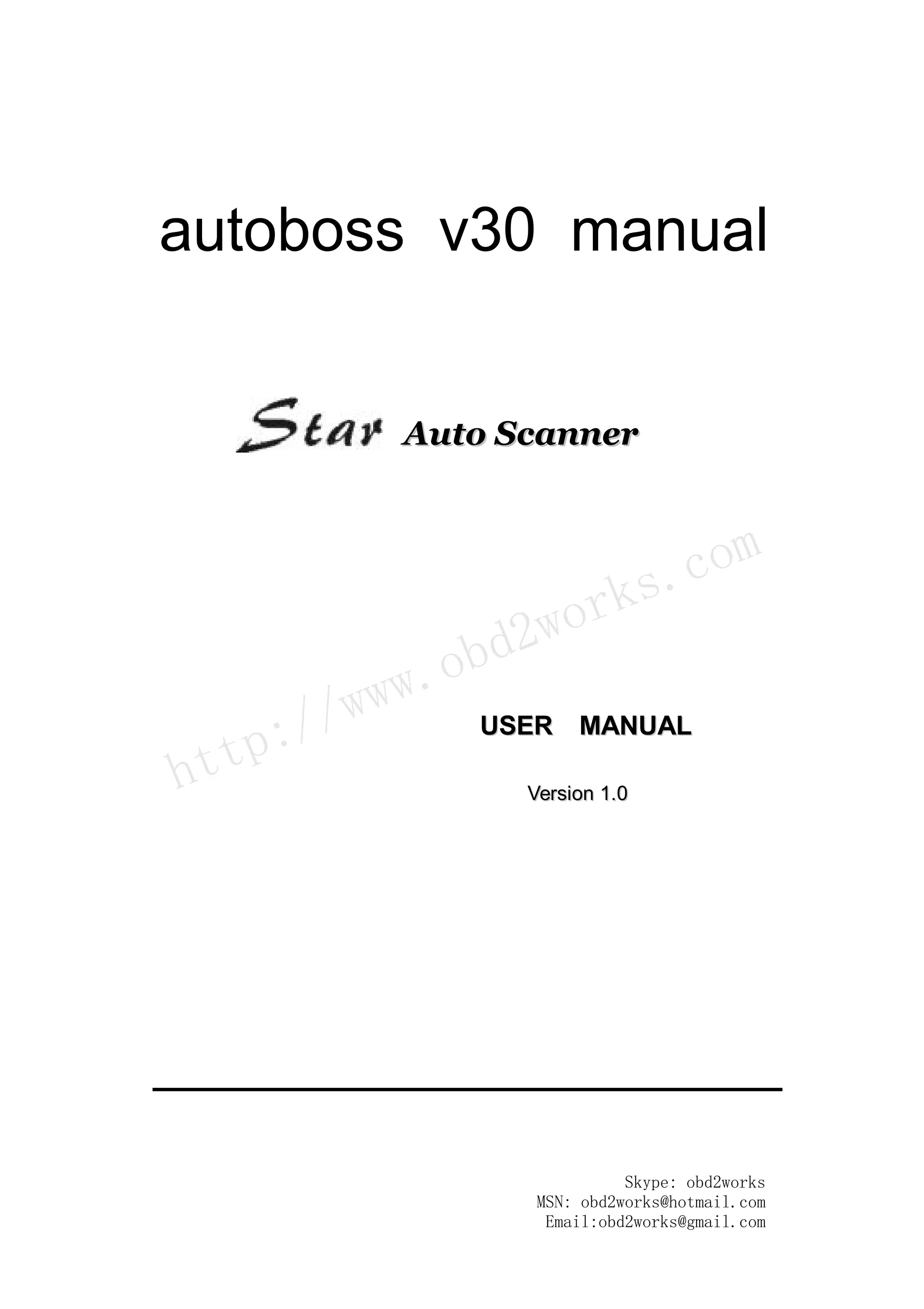 Autoboss v30 manual | PDF