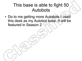 Autobot Base | PPT