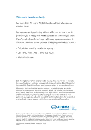 Auto Insurance Brochure | PDF