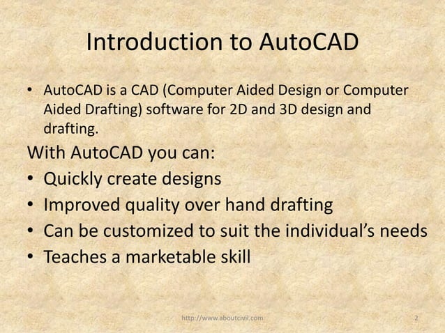 Autocad 1st Lecture | PPTX | Computing | Technology & Computing