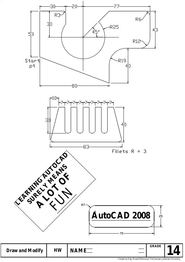 AutoCAD sheets