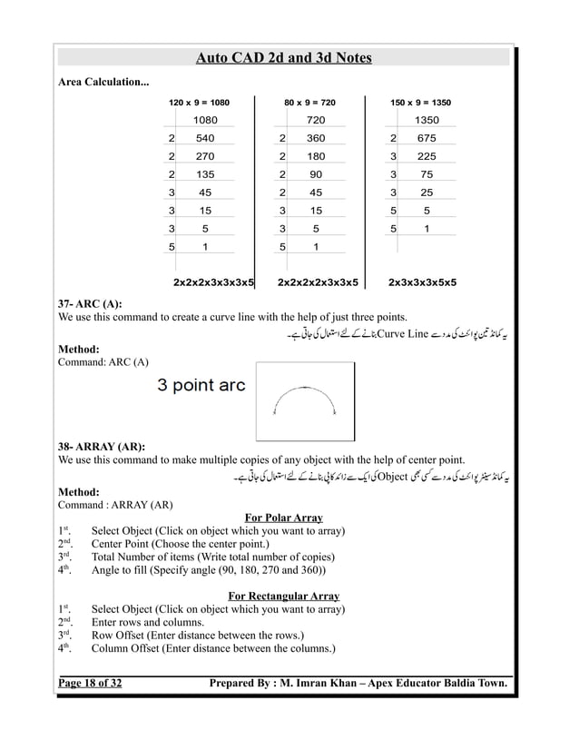 Auto CAD Notes | PDF
