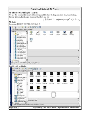 Auto CAD Notes | PDF