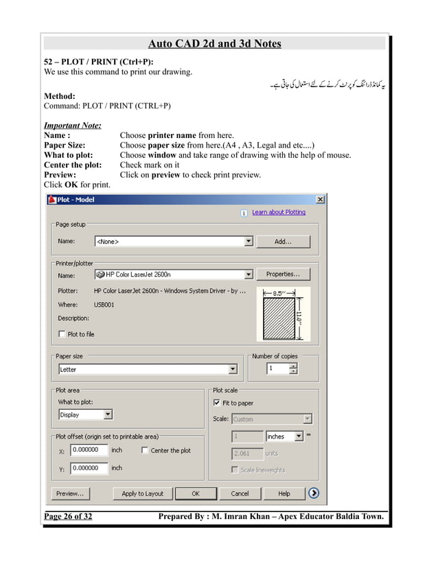Auto CAD Notes | PDF