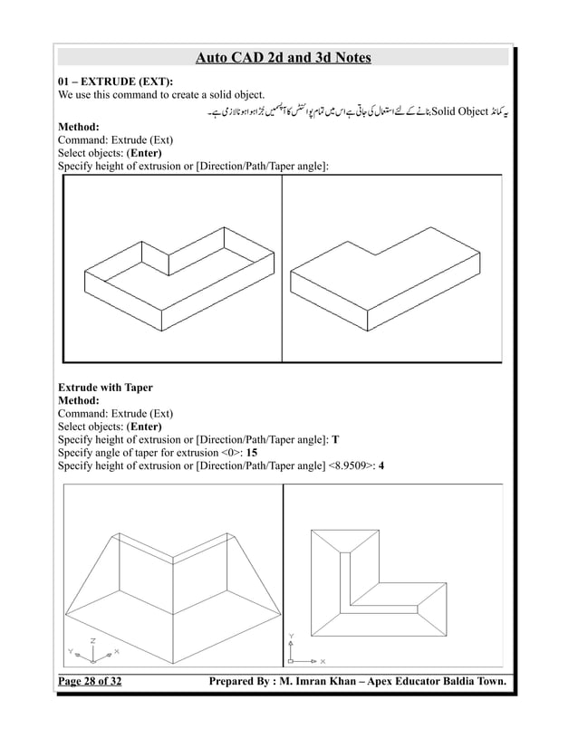 Auto CAD Notes | PDF