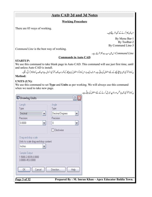 Auto CAD Notes | PDF