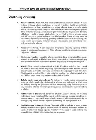 AutoCAD 2005 dla użytkowników AutoCAD 2004 | PDF