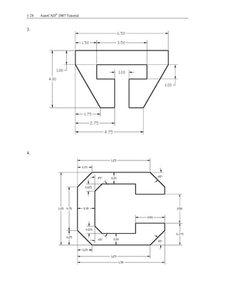 Autocad 2007 Workbook Tutorial | PDF