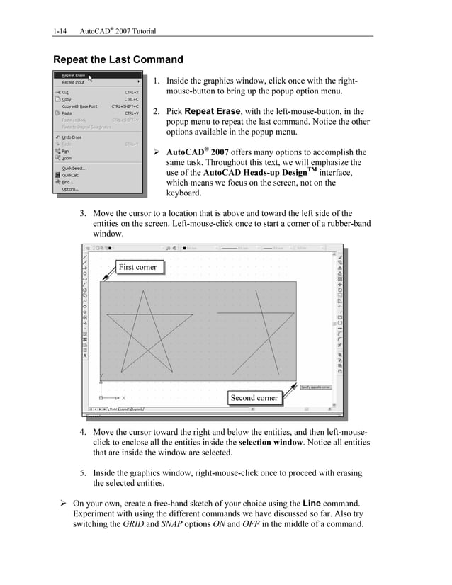 Auto cad 2007-tutorial | PDF