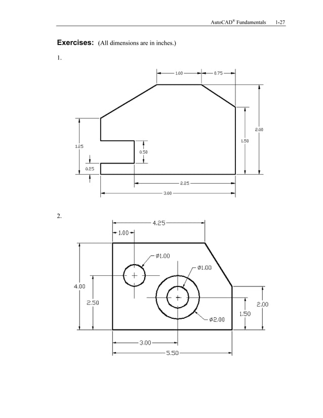 Auto cad 2007-tutorial | PDF